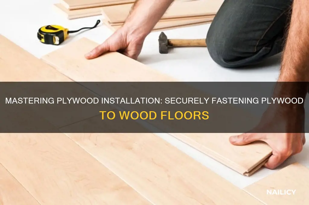 Mastering Plywood Installation: Securely Fastening Plywood To Wood ...