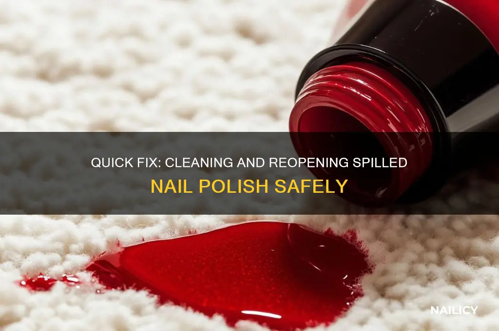 Quick Fix: Cleaning And Reopening Spilled Nail Polish Safely | Nailicy