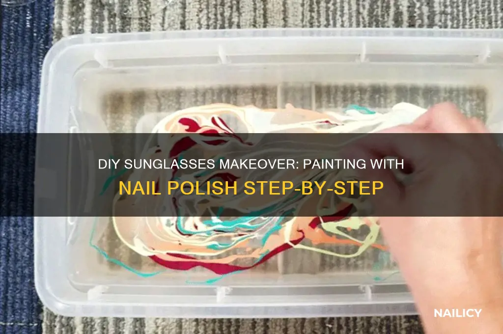 Diy Sunglasses Makeover: Painting With Nail Polish Step-By-Step | Nailicy