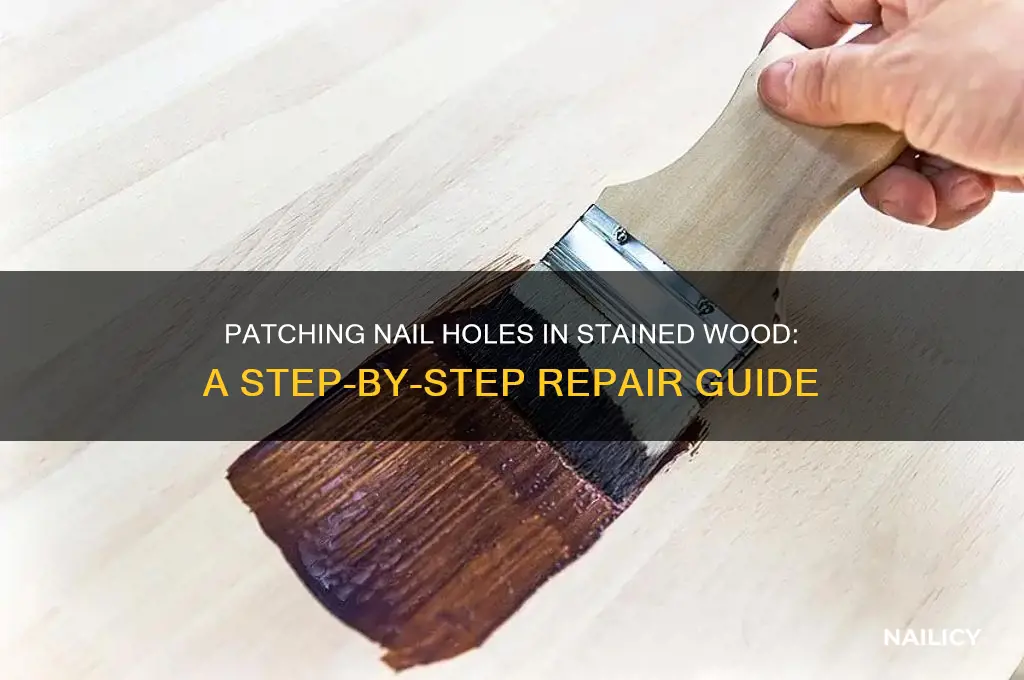 Patching Nail Holes In Stained Wood: A Step-By-Step Repair Guide | Nailicy