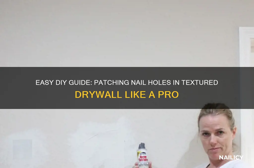 Easy Diy Guide: Patching Nail Holes In Textured Drywall Like A Pro ...