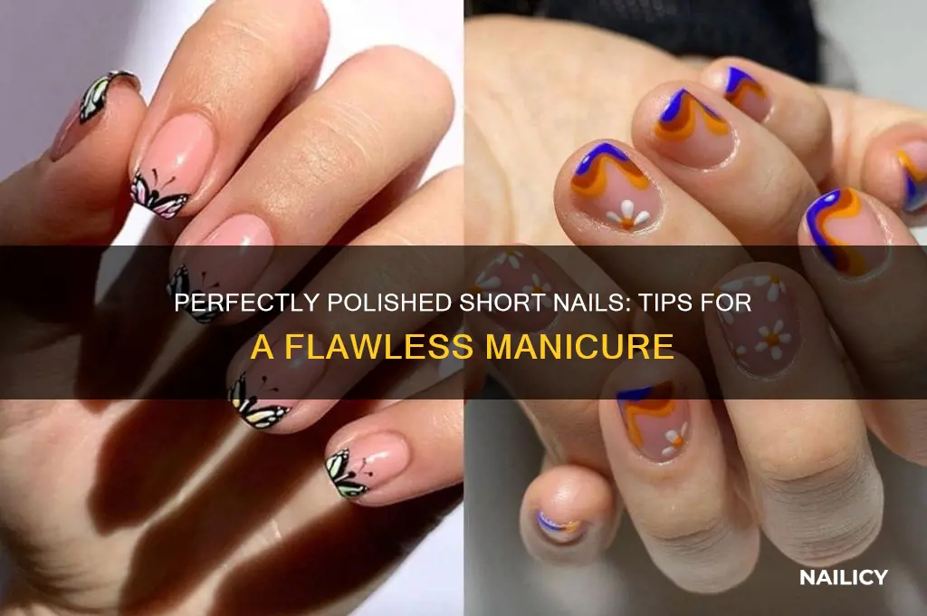 Perfectly Polished Short Nails: Tips For A Flawless Manicure | Nailicy