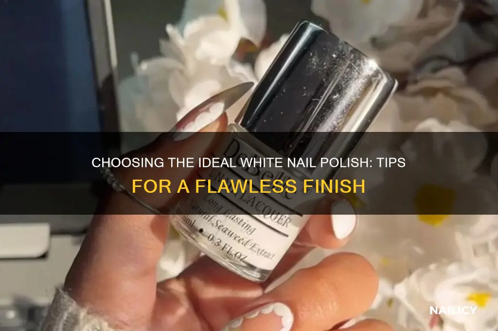 Choosing The Ideal White Nail Polish: Tips For A Flawless Finish | Nailicy