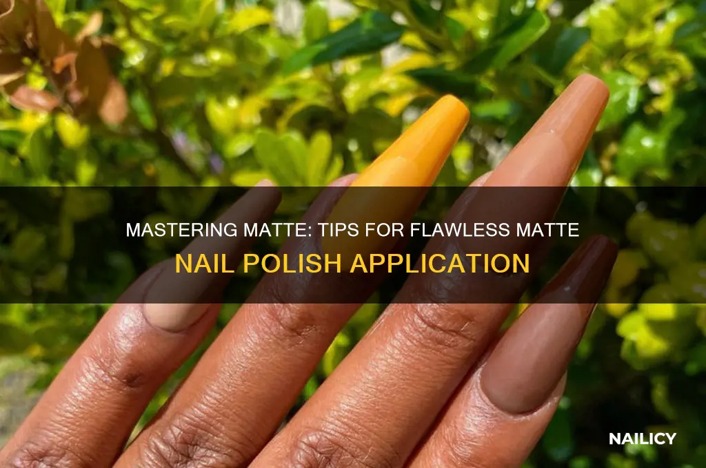 Mastering Matte: Tips For Flawless Matte Nail Polish Application | Nailicy