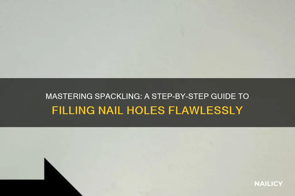 Mastering Spackling: A Step-By-Step Guide To Filling Nail Holes ...