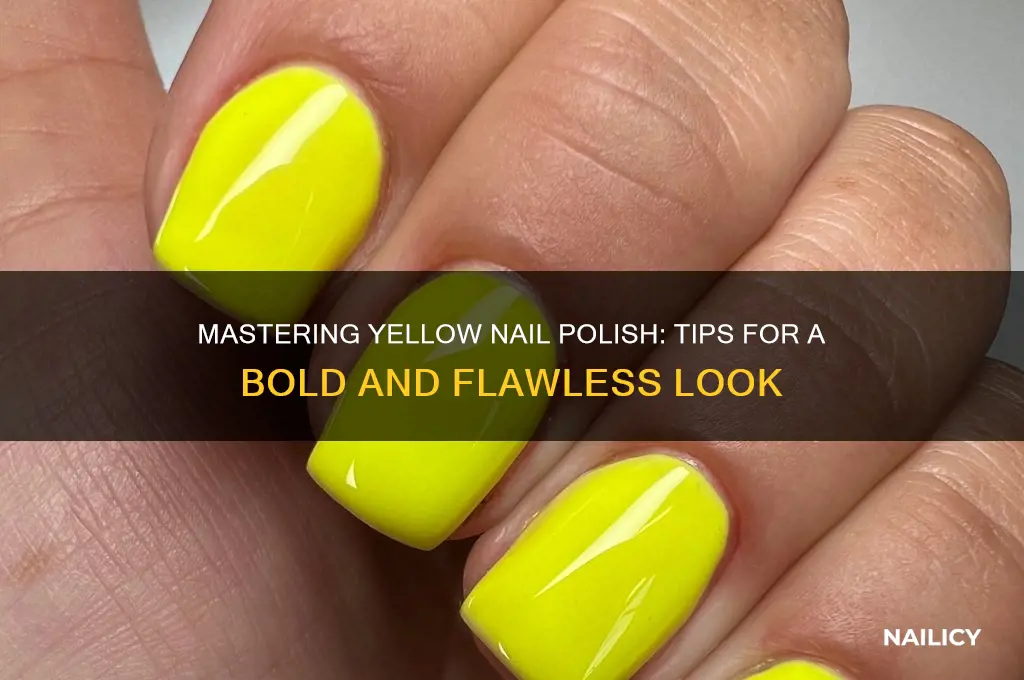 Mastering Yellow Nail Polish: Tips For A Bold And Flawless Look | Nailicy