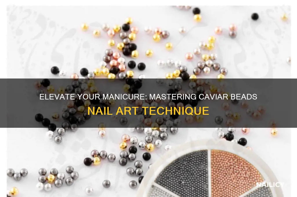 Elevate Your Manicure: Mastering Caviar Beads Nail Art Technique | Nailicy