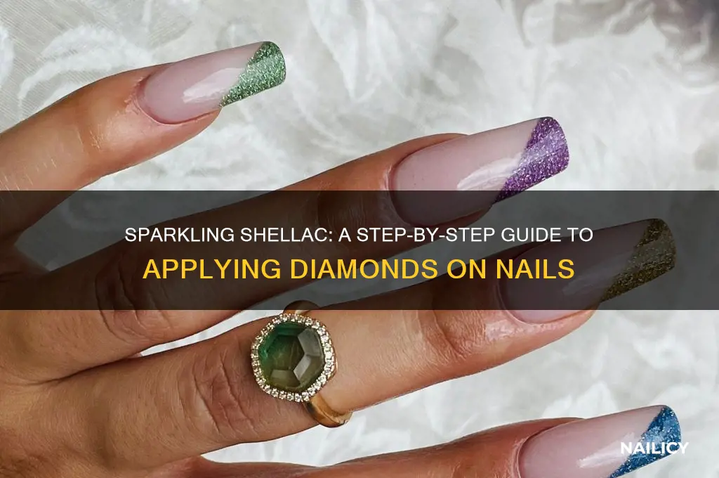 Sparkling Shellac: A Step-By-Step Guide To Applying Diamonds On Nails ...
