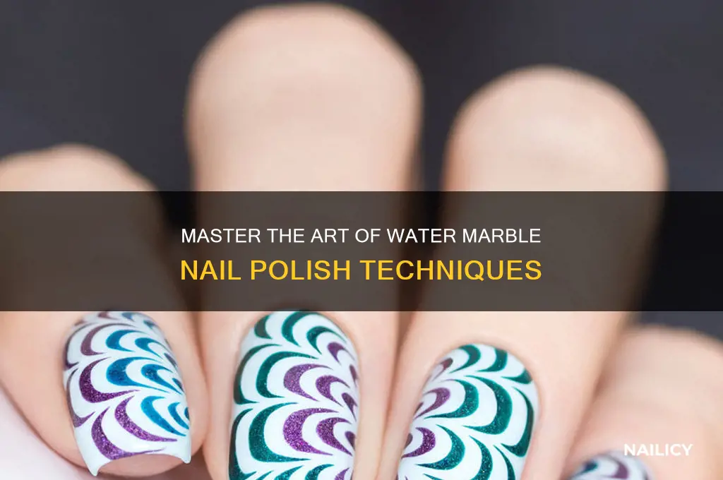 Master The Art Of Water Marble Nail Polish Techniques | Nailicy