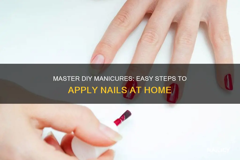 Master Diy Manicures: Easy Steps To Apply Nails At Home | Nailicy