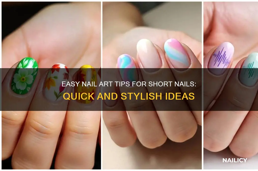 Easy Nail Art Tips For Short Nails: Quick And Stylish Ideas | Nailicy