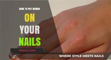 Creative Nail Art: Easy Steps To Add Words To Your Nails | Nailicy