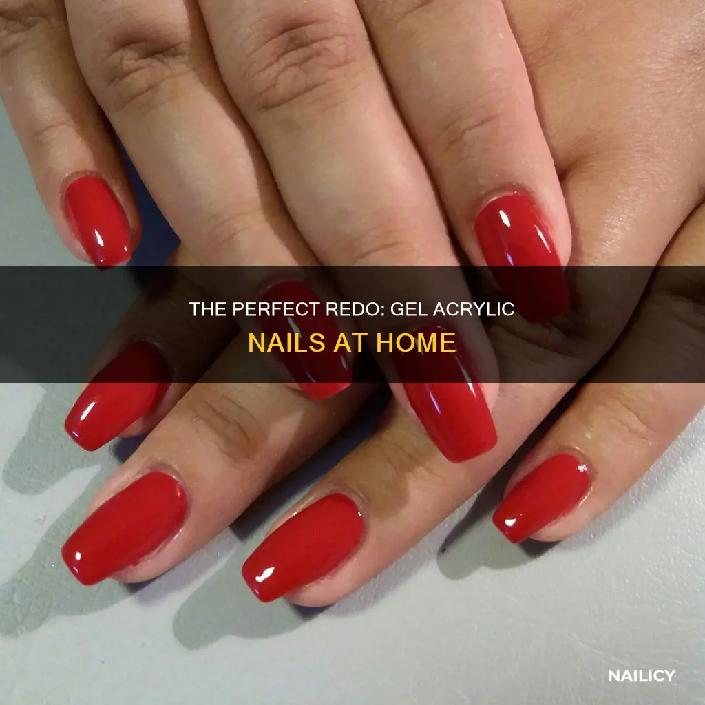 The Perfect Redo: Gel Acrylic Nails At Home | Nailicy
