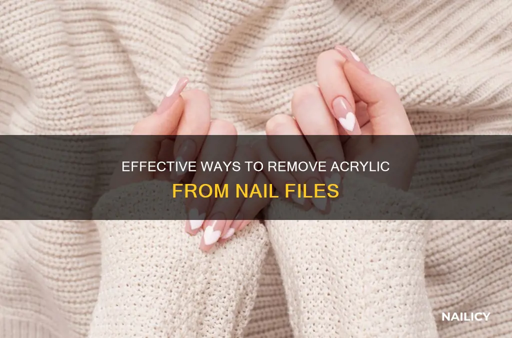 Effective Ways To Remove Acrylic From Nail Files | Nailicy