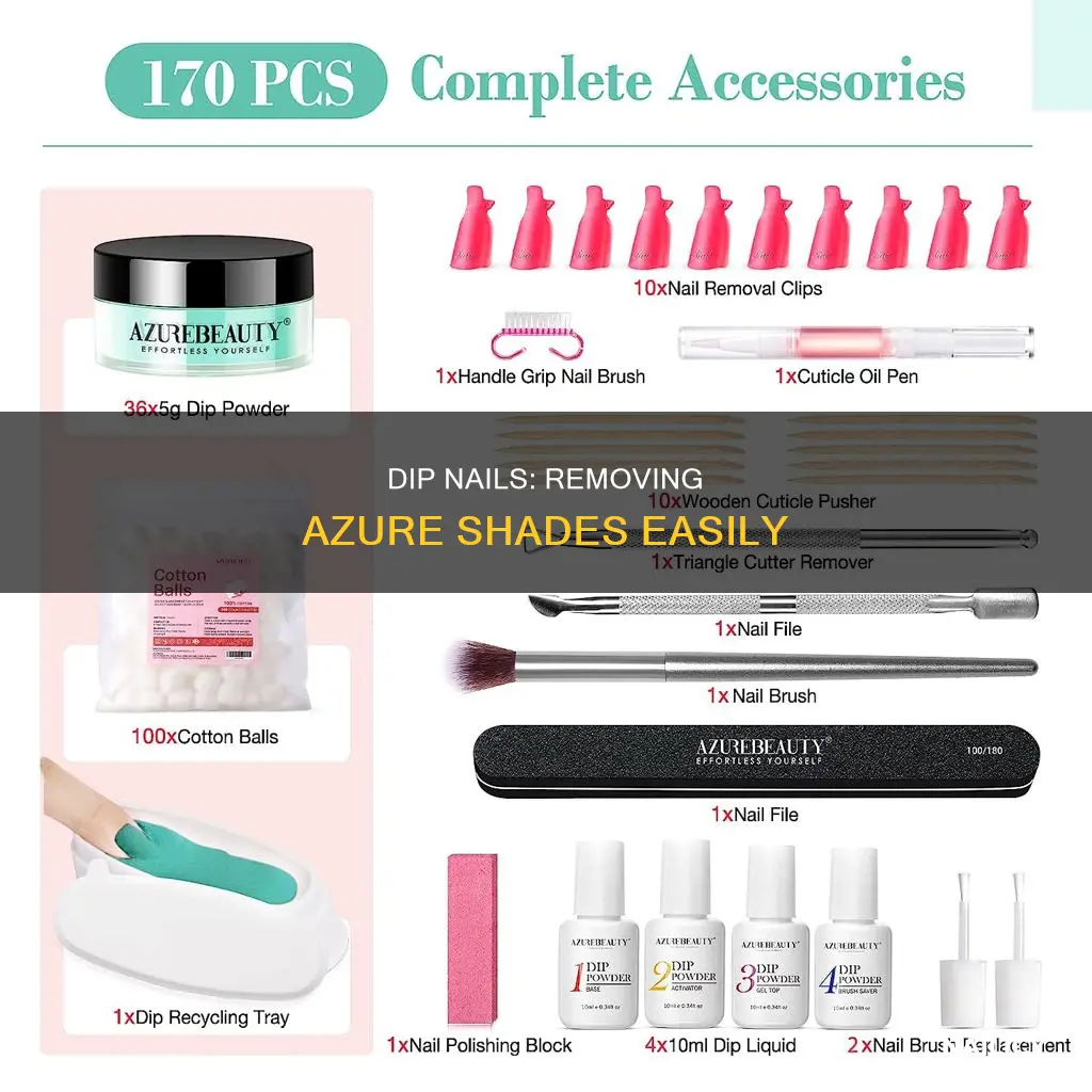 Dip Nails: Removing Azure Shades Easily | Nailicy