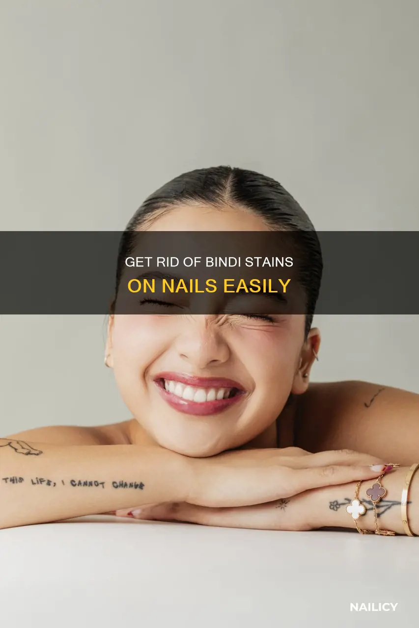 Get Rid Of Bindi Stains On Nails Easily | Nailicy