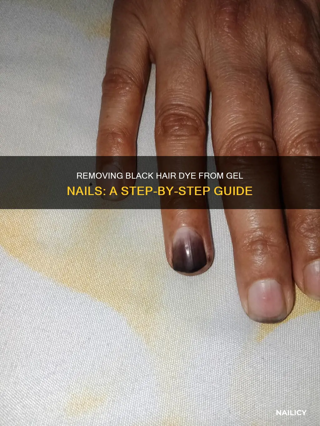 Removing Black Hair Dye From Gel Nails: A Step-By-Step Guide | Nailicy