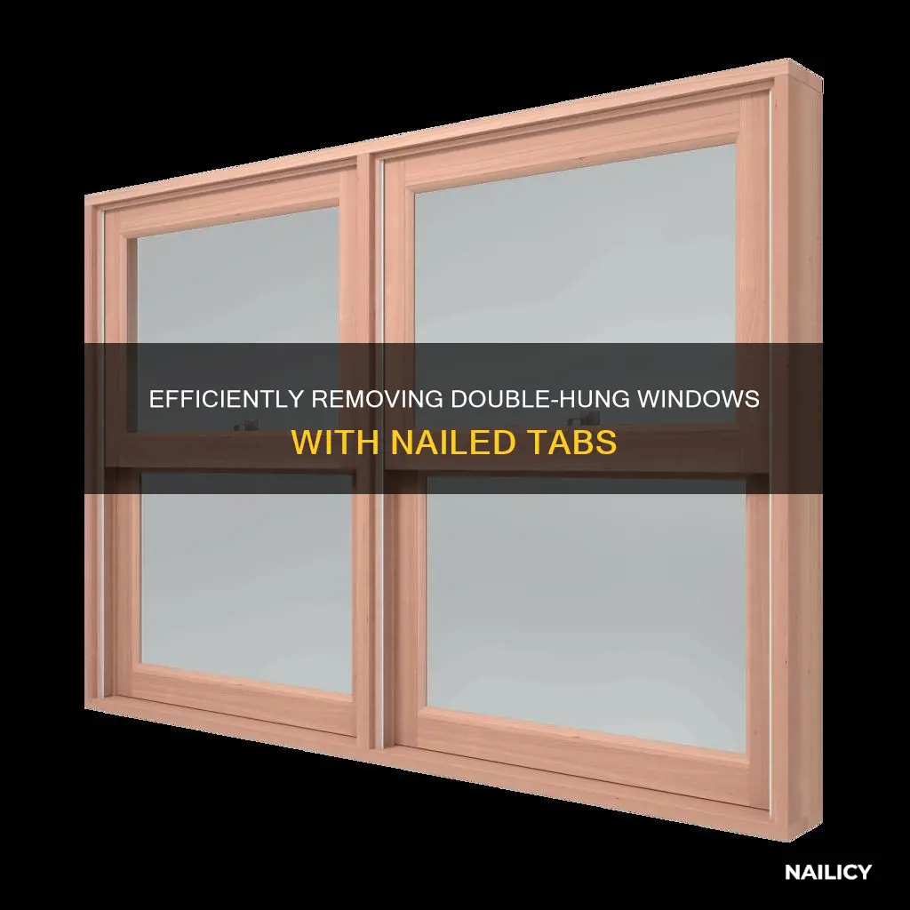 Efficiently Removing Double-Hung Windows With Nailed Tabs | Nailicy