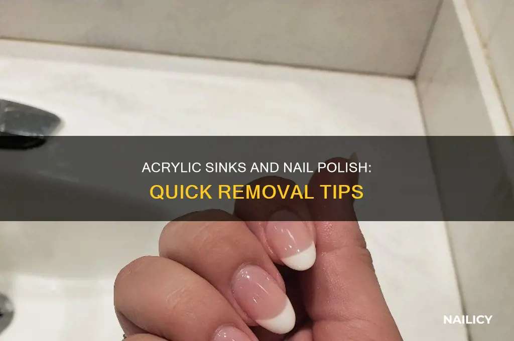 Acrylic Sinks And Nail Polish: Quick Removal Tips | Nailicy