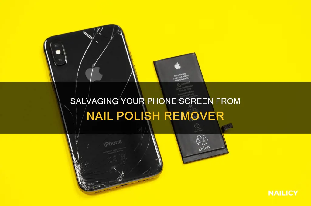 Salvaging Your Phone Screen From Nail Polish Remover | Nailicy