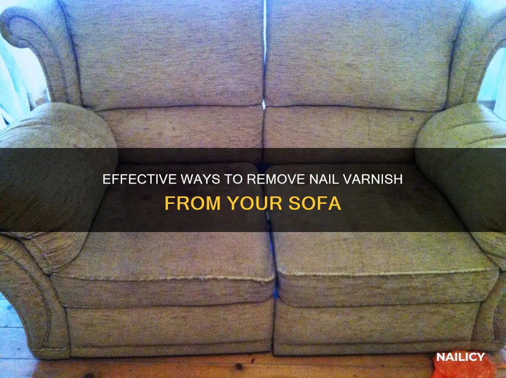Effective Ways To Remove Nail Varnish From Your Sofa | Nailicy