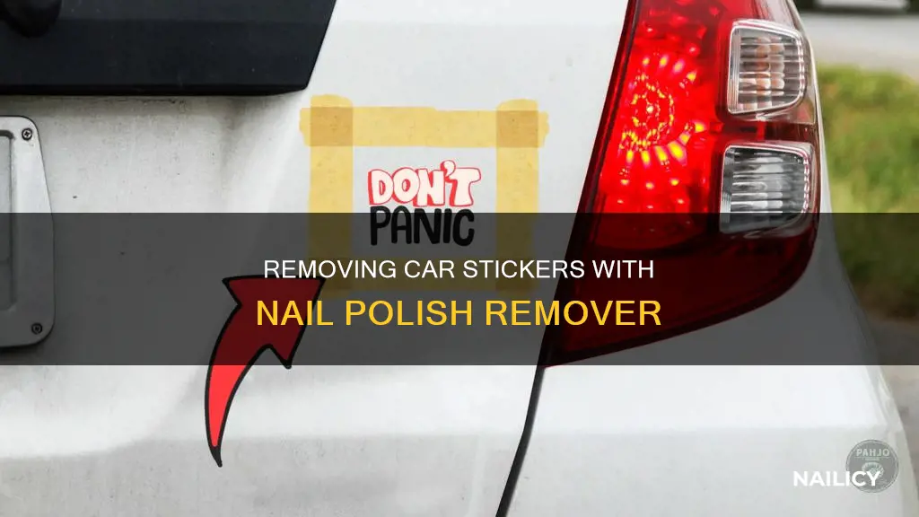 Removing Car Stickers With Nail Polish Remover | Nailicy