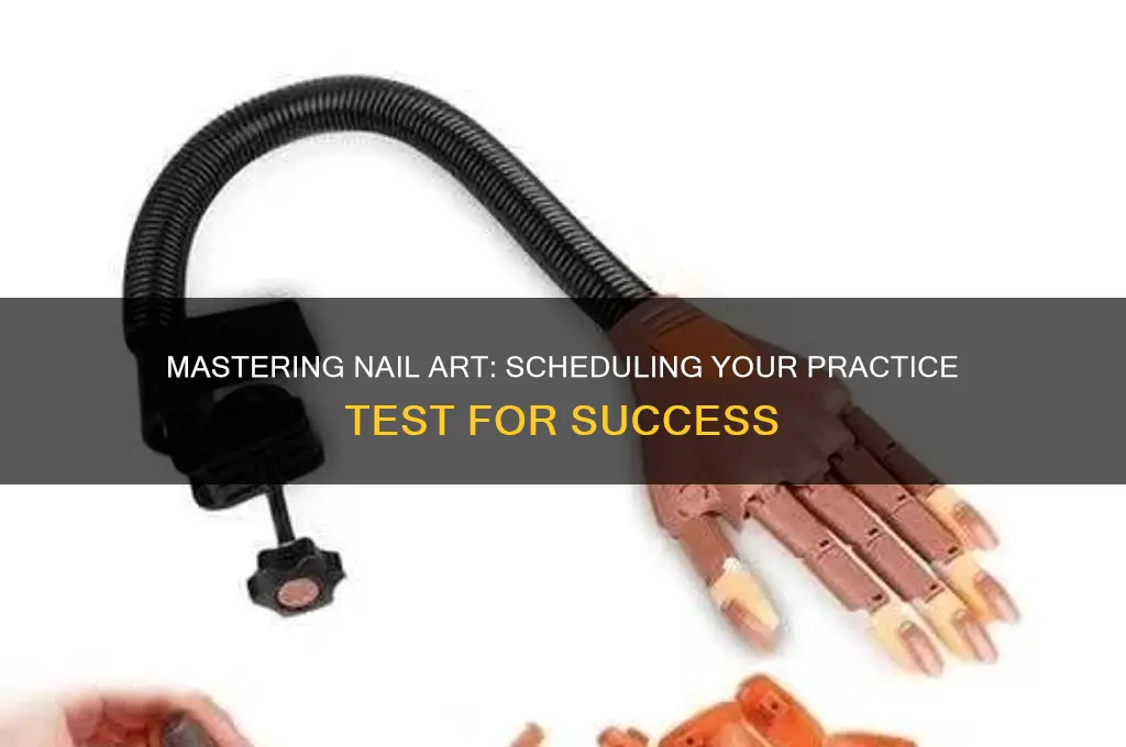 Mastering Nail Art: Scheduling Your Practice Test For Success | Nailicy