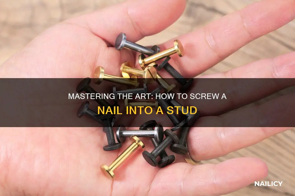 Mastering The Art: How To Screw A Nail Into A Stud | Nailicy
