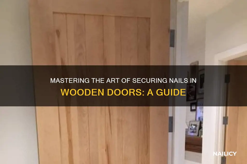 Mastering The Art Of Securing Nails In Wooden Doors: A Guide | Nailicy