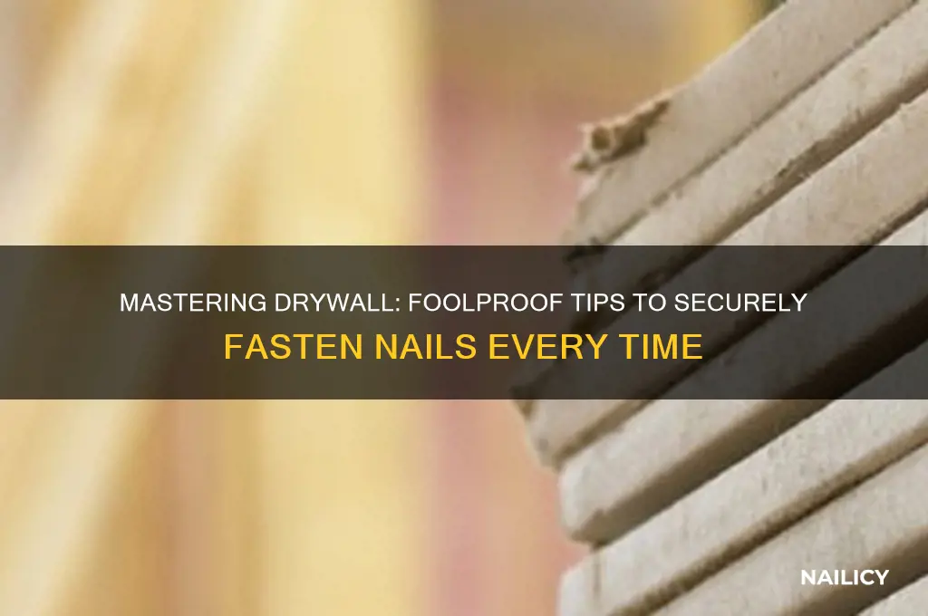 Mastering Drywall: Foolproof Tips To Securely Fasten Nails Every Time ...