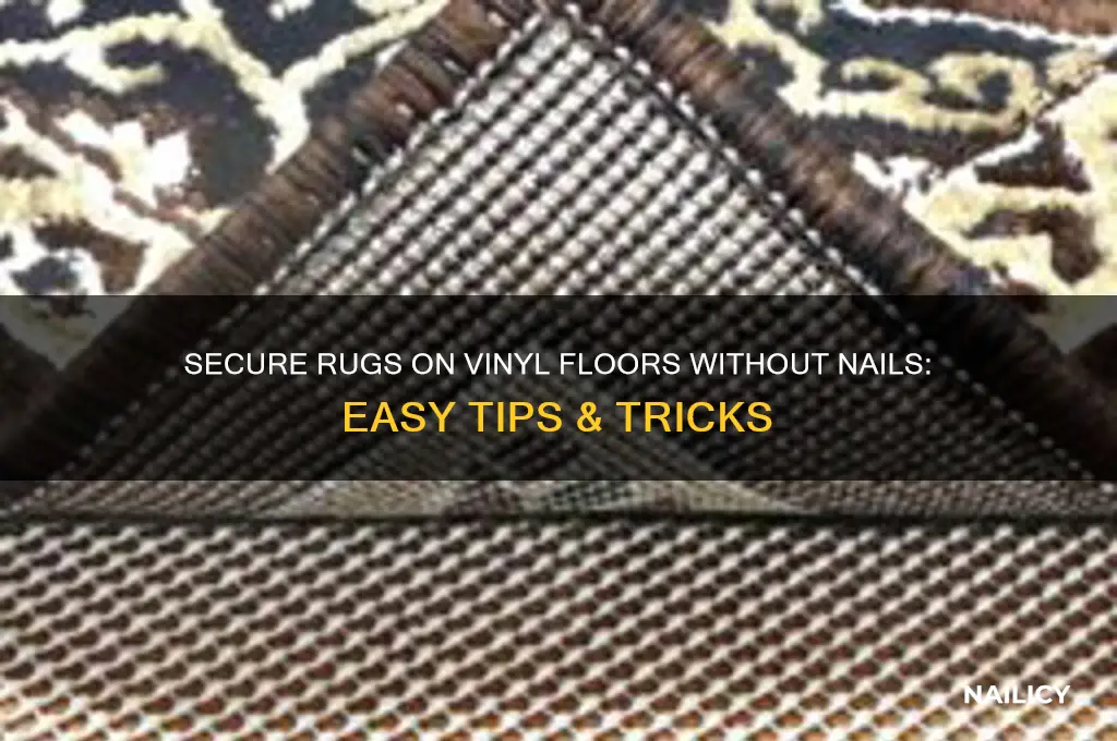 Secure Rugs On Vinyl Floors Without Nails: Easy Tips & Tricks | Nailicy
