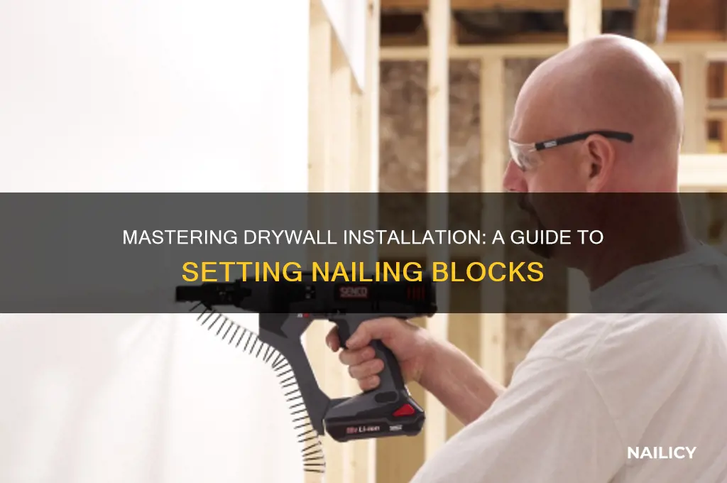 Mastering Drywall Installation: A Guide To Setting Nailing Blocks | Nailicy