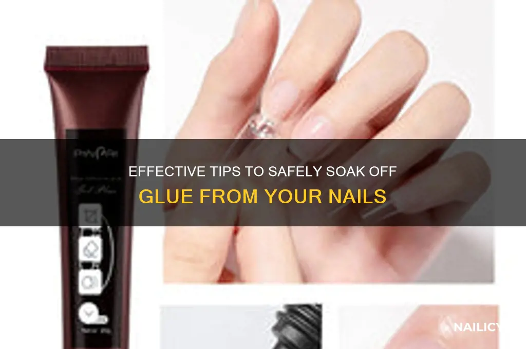 Effective Tips To Safely Soak Off Glue From Your Nails | Nailicy