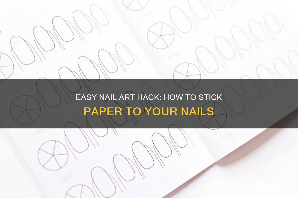 Easy Nail Art Hack: How To Stick Paper To Your Nails | Nailicy