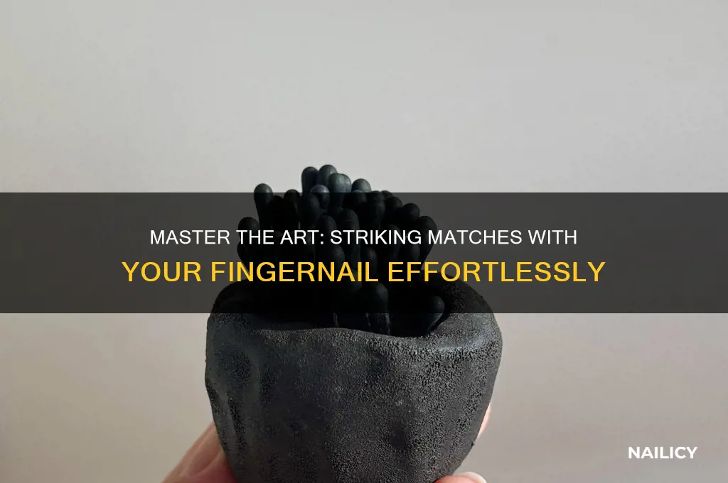 Master The Art: Striking Matches With Your Fingernail Effortlessly ...