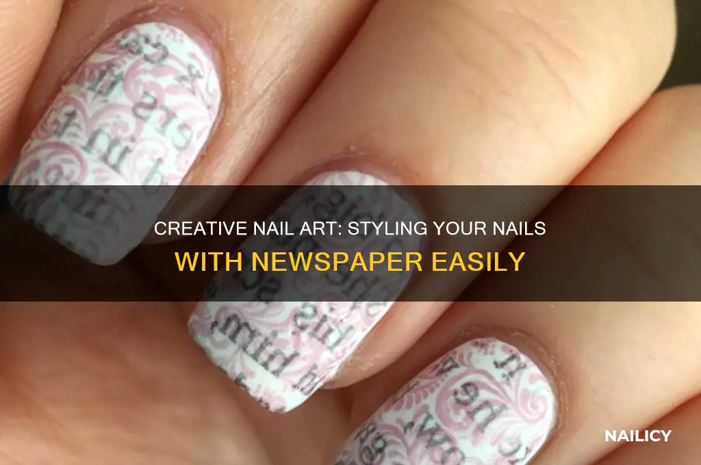 Creative Nail Art: Styling Your Nails With Newspaper Easily | Nailicy