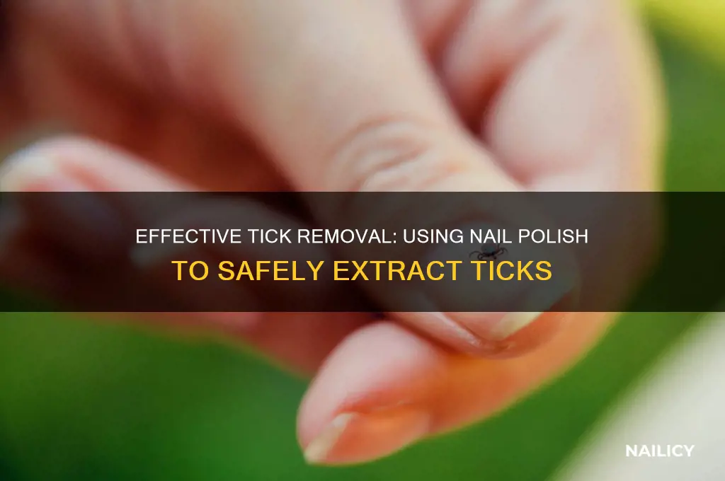 Effective Tick Removal: Using Nail Polish To Safely Extract Ticks | Nailicy
