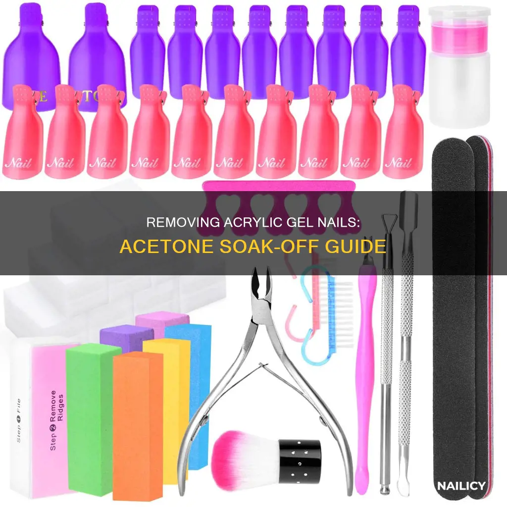 Removing Acrylic Gel Nails: Acetone Soak-Off Guide | Nailicy
