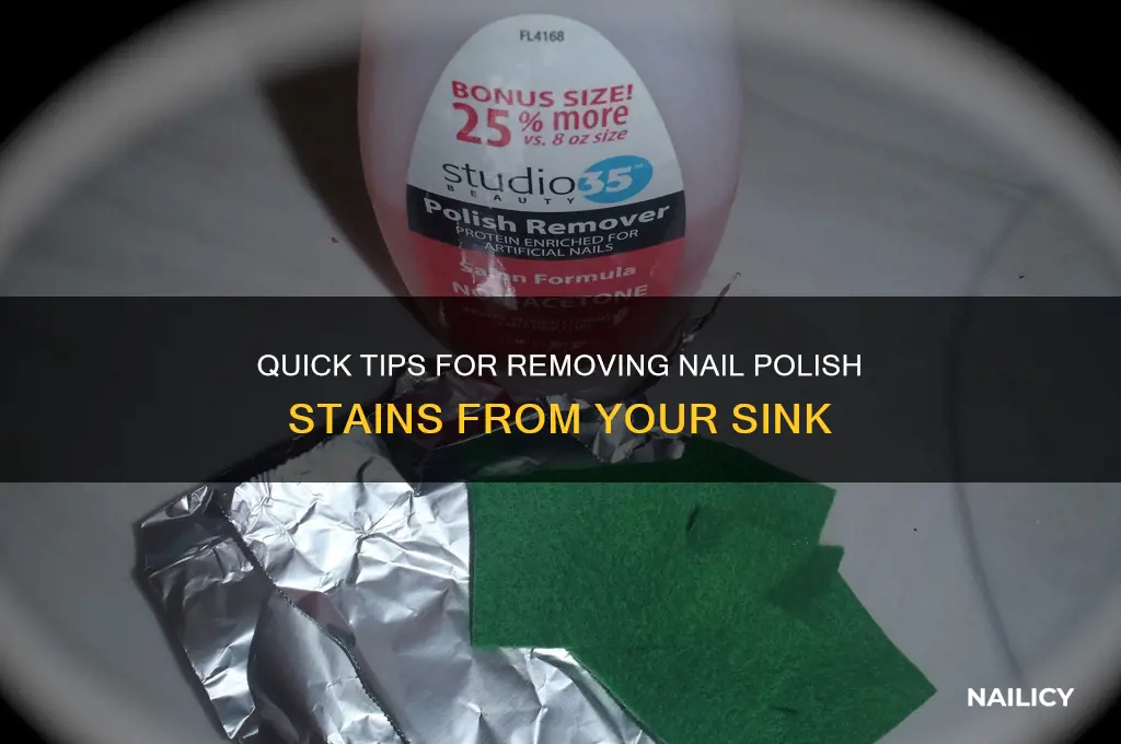 Quick Tips For Removing Nail Polish Stains From Your Sink | Nailicy