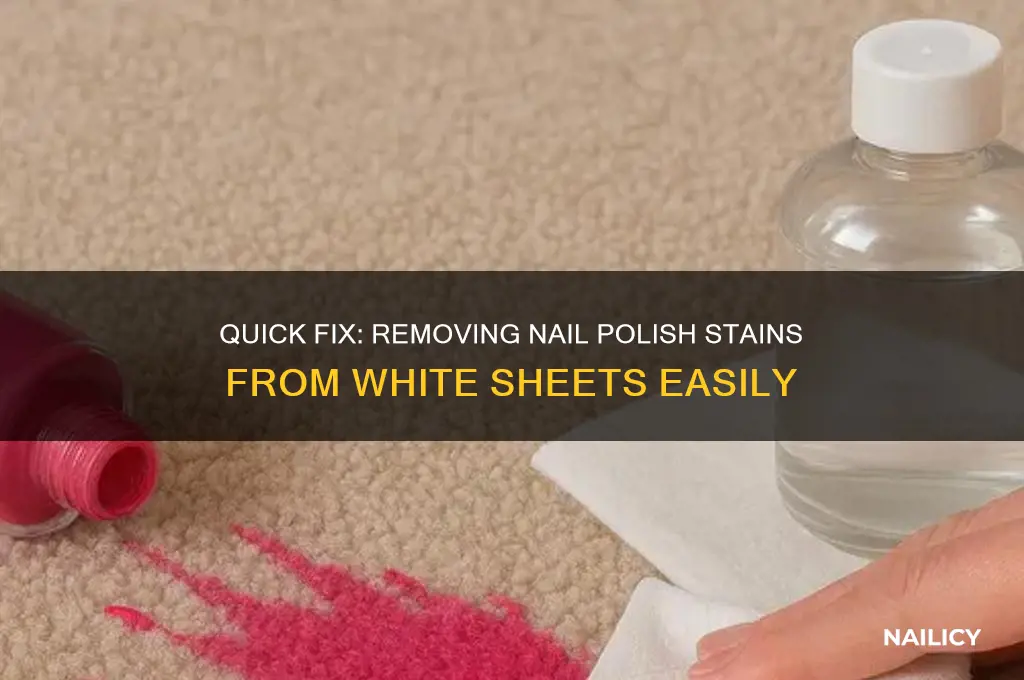 Quick Fix: Removing Nail Polish Stains From White Sheets Easily | Nailicy
