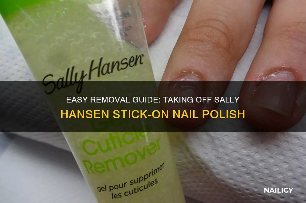 Easy Removal Guide: Taking Off Sally Hansen Stick-On Nail Polish | Nailicy