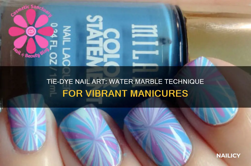 Tie-Dye Nail Art: Water Marble Technique For Vibrant Manicures | Nailicy