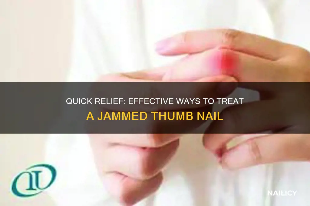 Quick Relief: Effective Ways To Treat A Jammed Thumb Nail | Nailicy