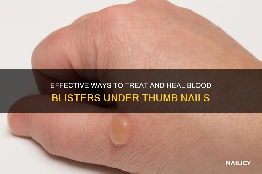 Effective Ways To Treat And Heal Blood Blisters Under Thumb Nails | Nailicy