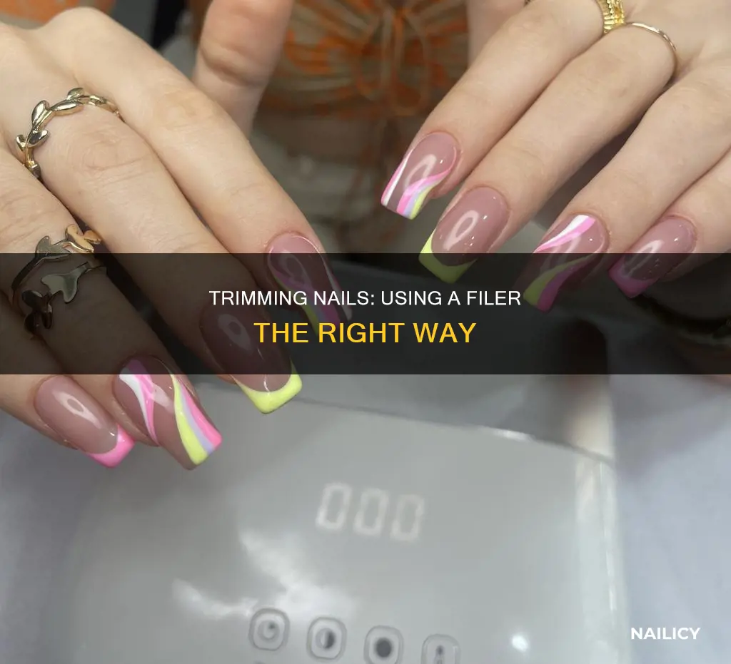 Trimming Nails: Using A Filer The Right Way | Nailicy