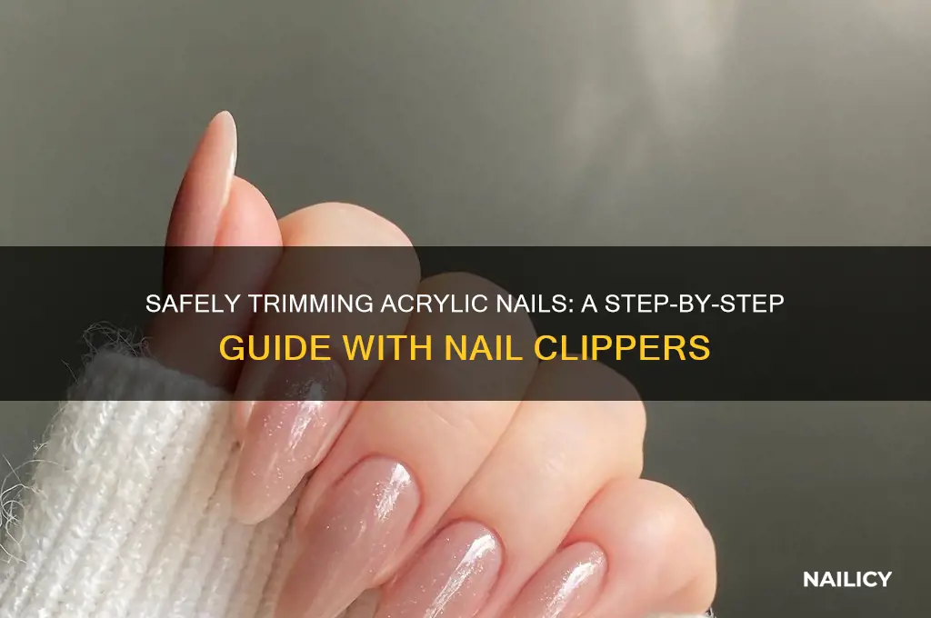 Safely Trimming Acrylic Nails: A Step-By-Step Guide With Nail Clippers ...