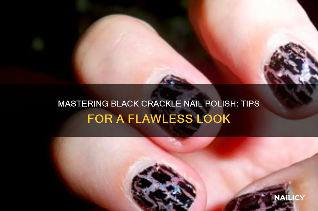 Mastering Black Crackle Nail Polish: Tips For A Flawless Look | Nailicy