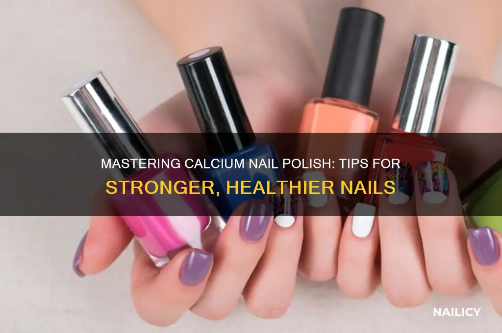 Mastering Calcium Nail Polish: Tips For Stronger, Healthier Nails | Nailicy