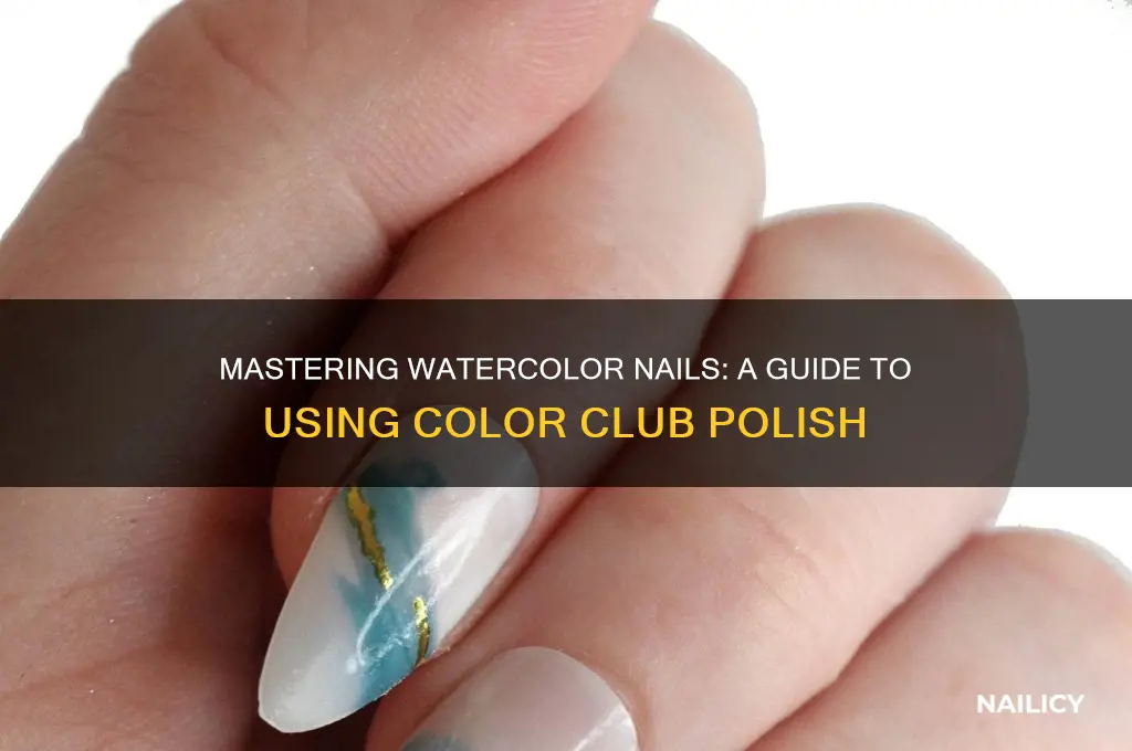 Mastering Watercolor Nails: A Guide To Using Color Club Polish | Nailicy