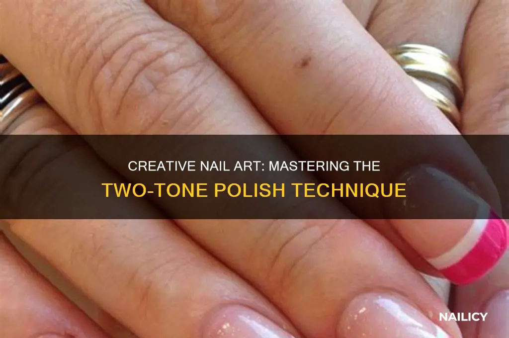 Creative Nail Art: Mastering The Two-Tone Polish Technique | Nailicy